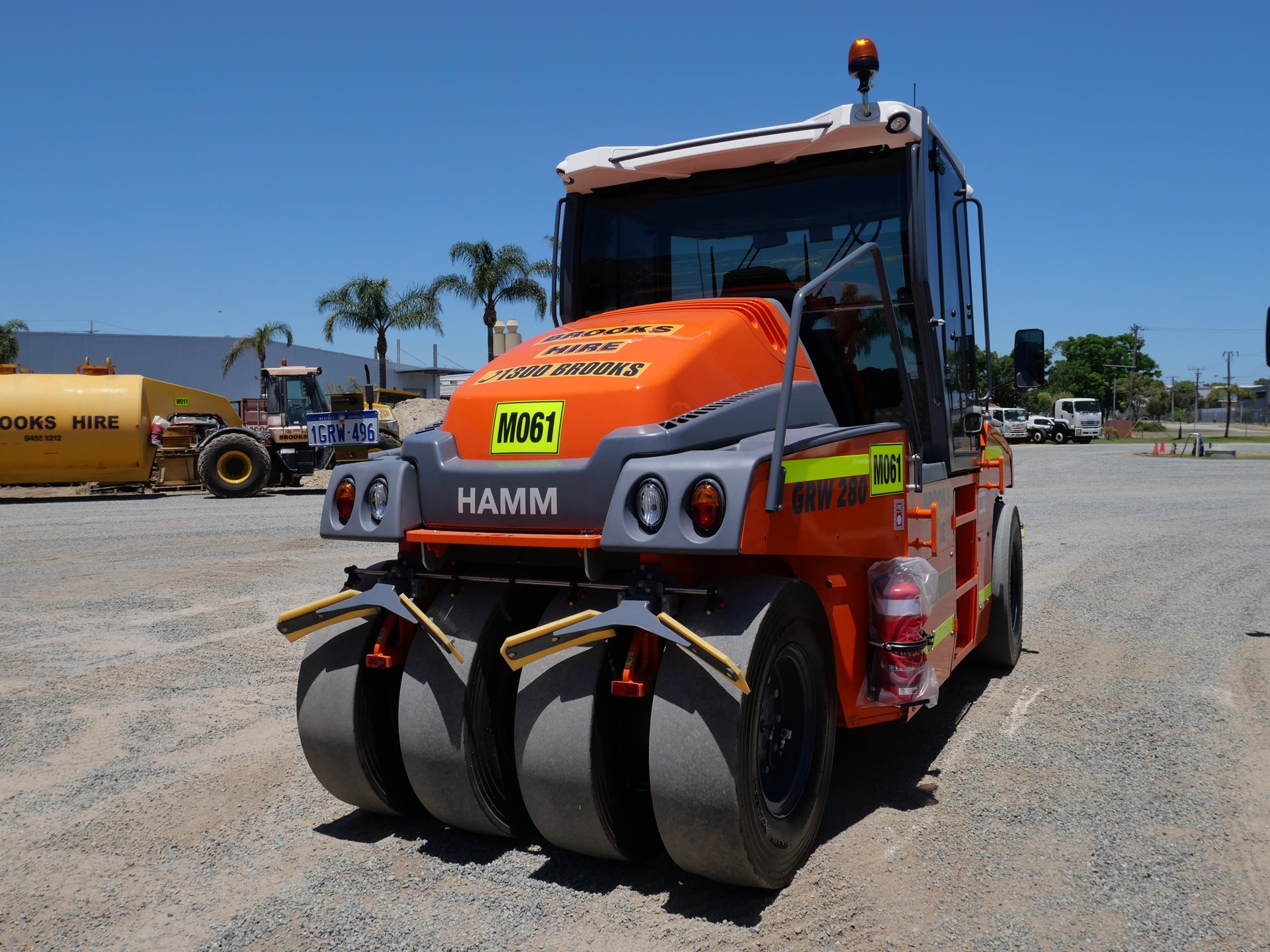 Multi Tyre Roller Hire | Brooks Hire Service | Brooks Hire