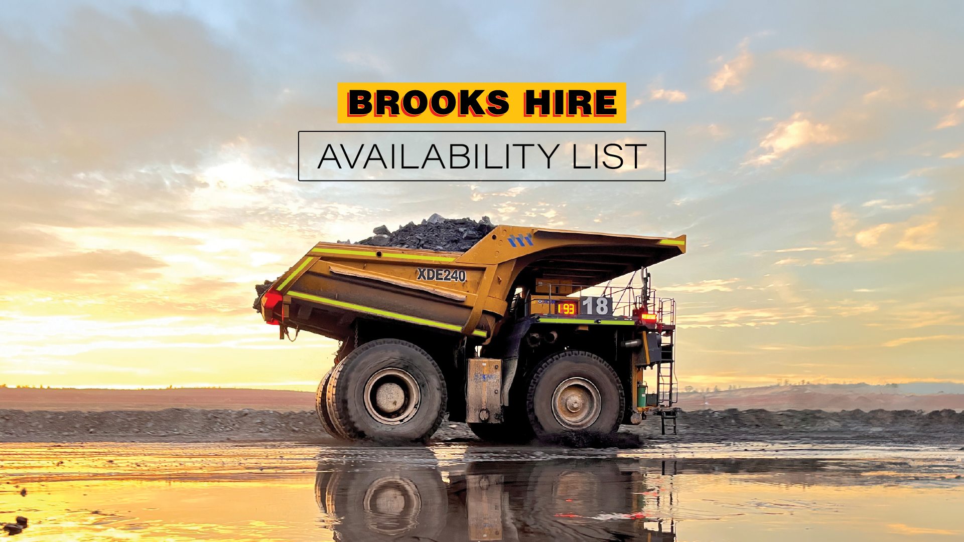 Availability List | Perth, Sydney, Brisbane, Australia Wide | Brooks Hire