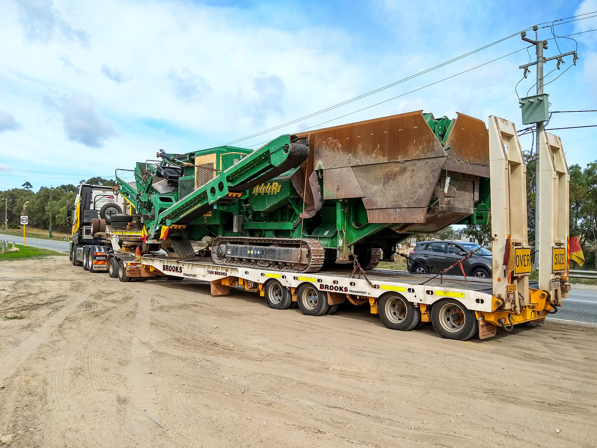 BIG MACHINE ON THE MOVE! | Brooks Transport