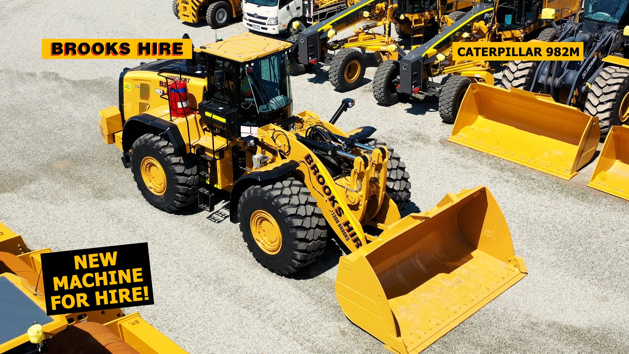 NEW CAT 982M WHEEL LOADER FOR HIRE! | Brooks Hire